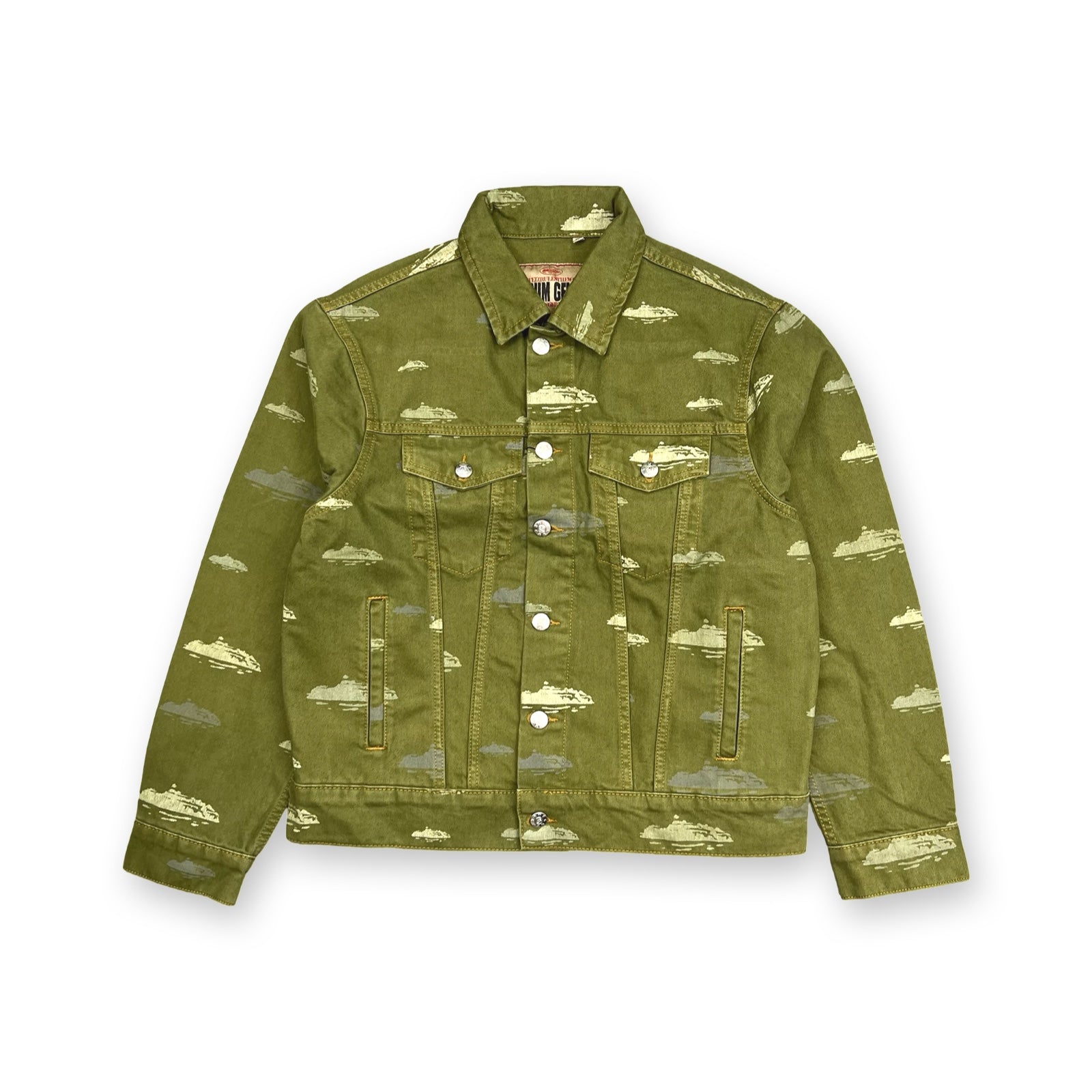 Corteiz Alcatraz Pattern Denim Denim Jacket – Deadsea London