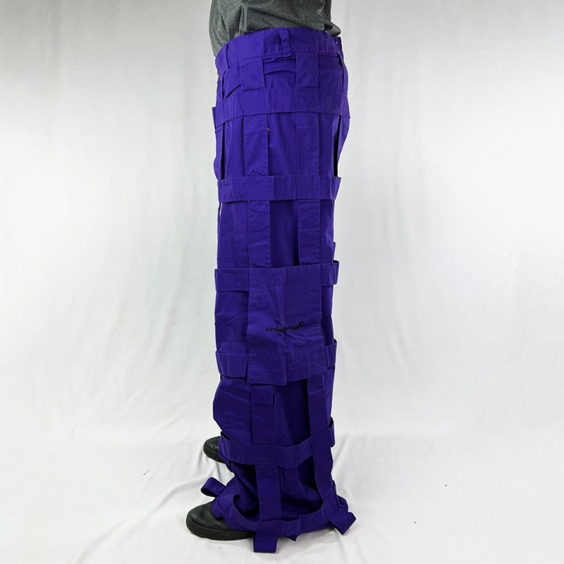 Vintage Criminal Damage Lattice Cargo Trousers in Purple – Deadsea London